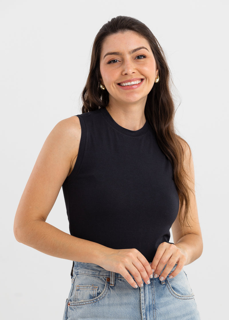 Regata Básica Malha com Elastano Maia - Preta